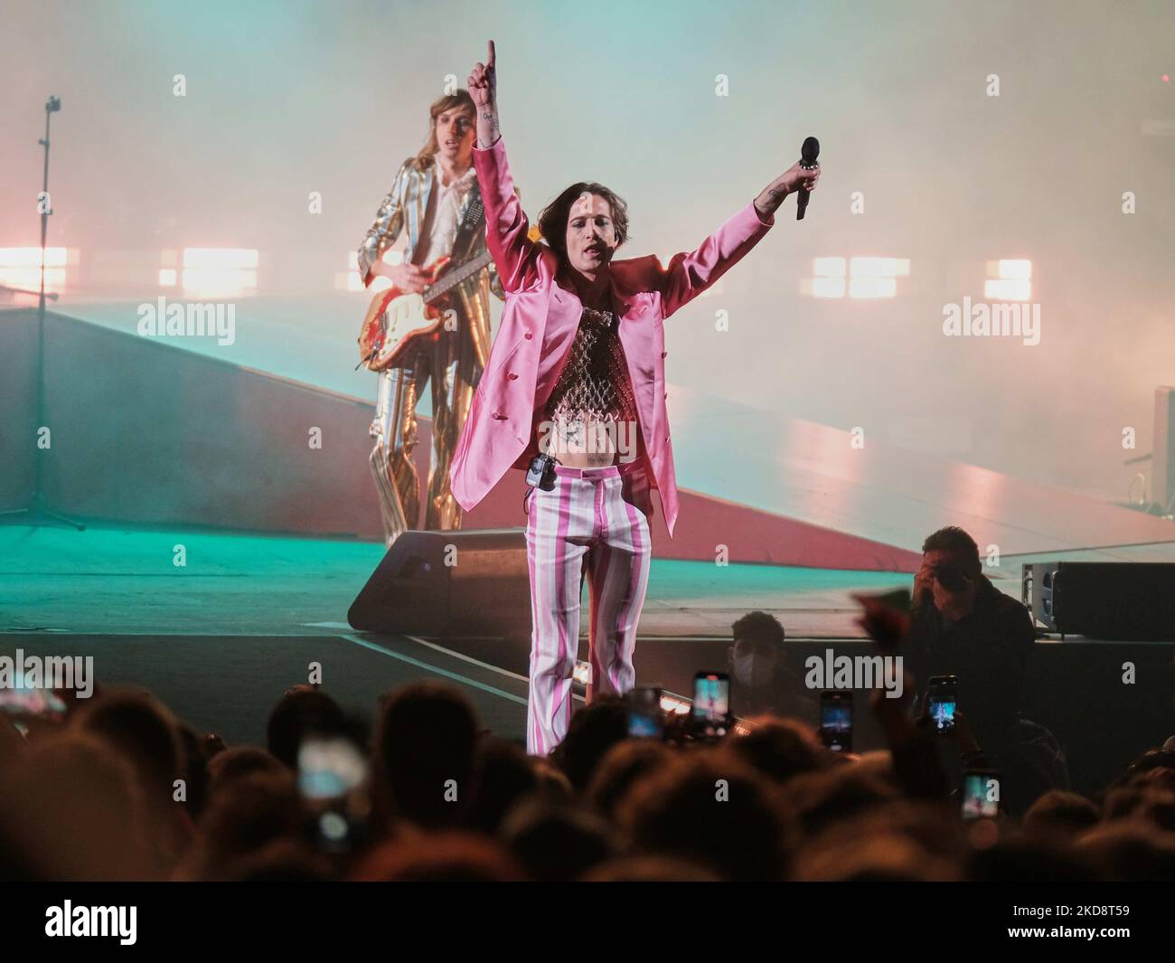 Maneskin - Thomas Raggi e Damiano David during the Italian singer Music ...