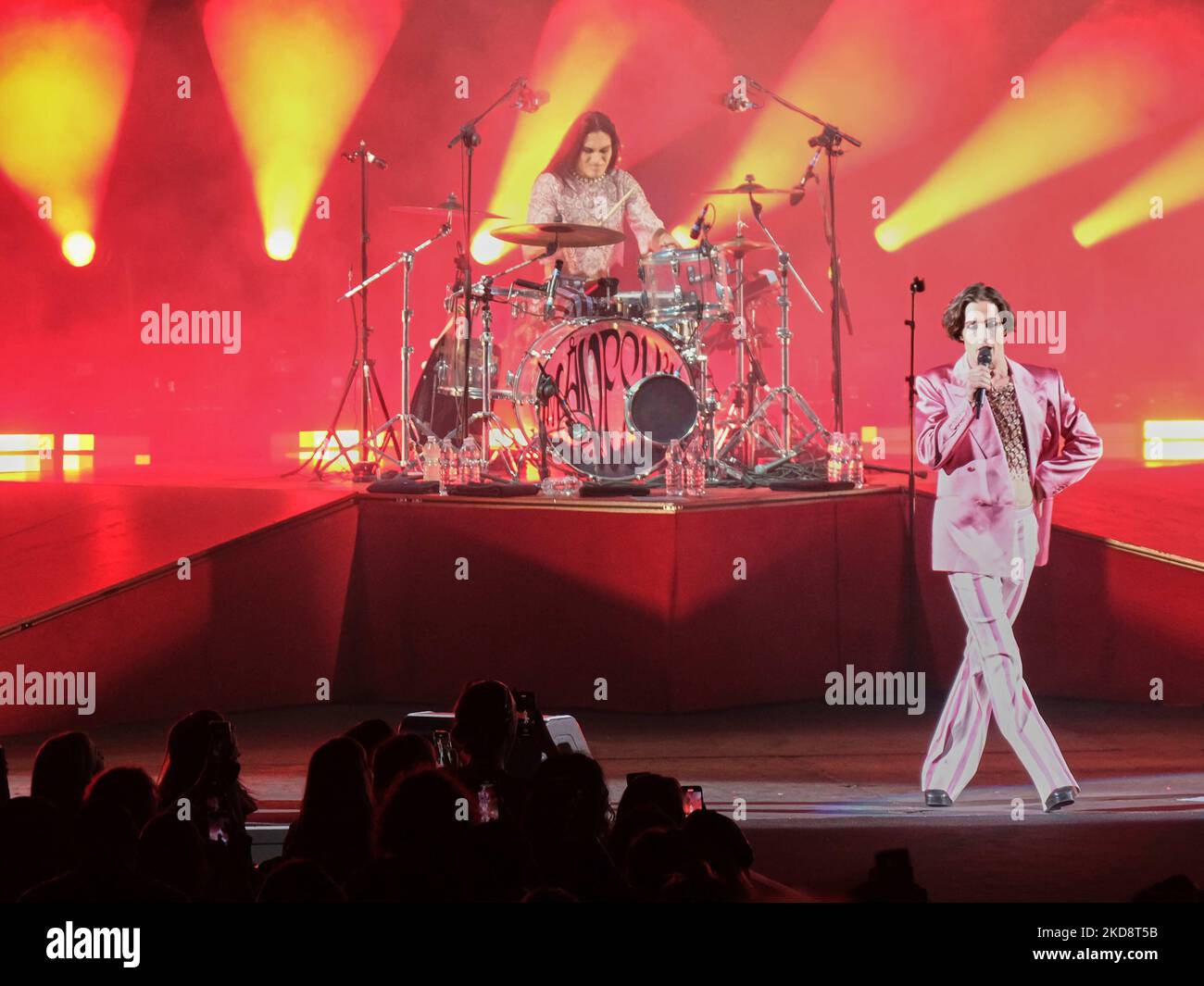 Maneskin - Ethan Torchio e Damiano David during the Italian singer ...