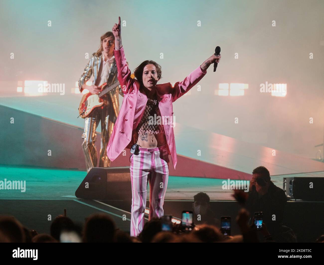 Maneskin - Thomas Raggi e Damiano David during the Italian singer Music ...