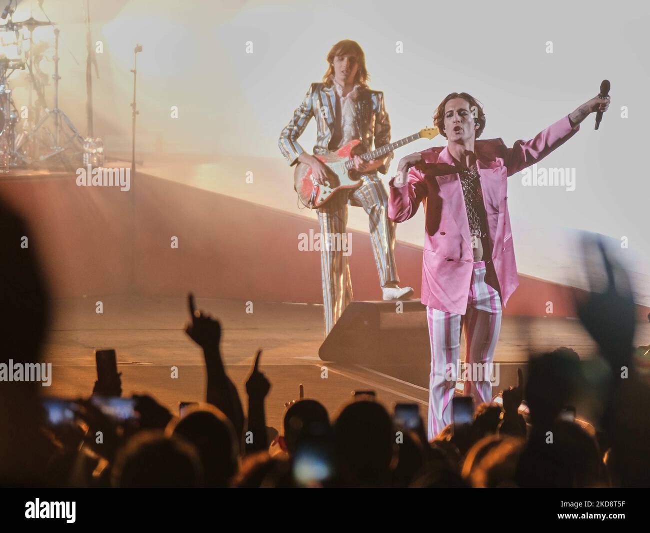 Maneskin - Thomas Raggi e Damiano David during the Italian singer Music ...