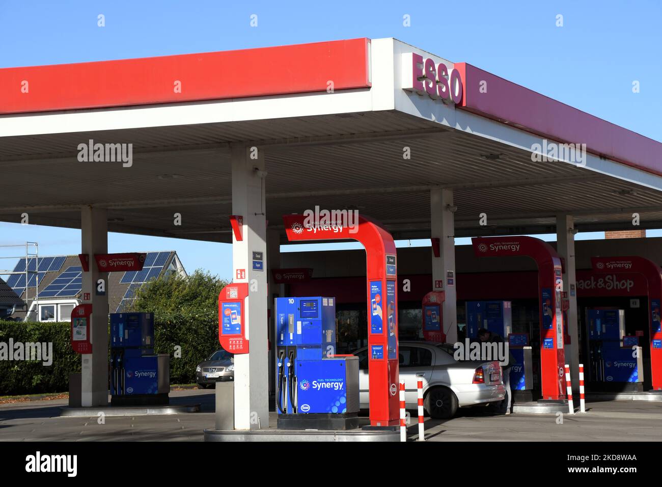 Burg/Fehmarn/Germany/05 November 2022/Petrol & Diesel prices on two ...