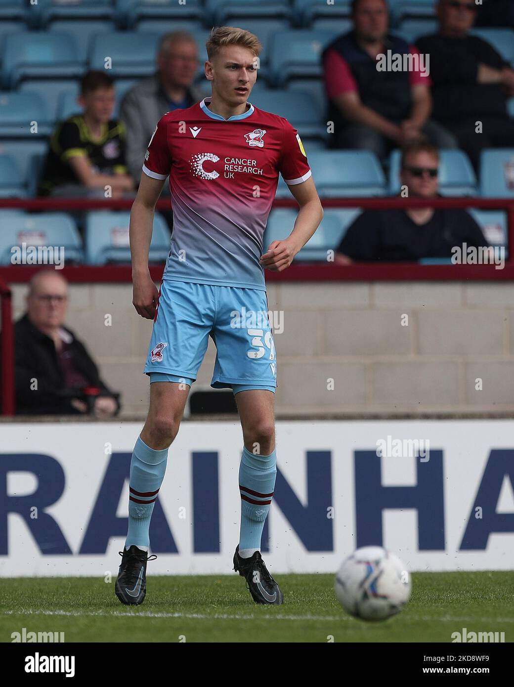Scunthorpe United's Ethan Young during the Sky Bet League 2 match ...