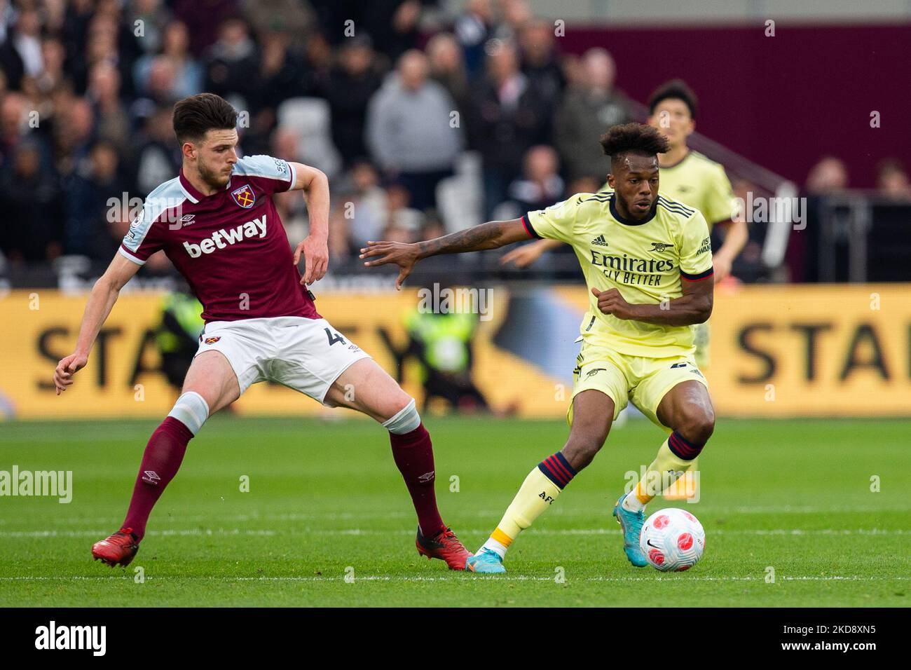 Granit Xhaka of Arsenal controls the ball during the Premier League ...