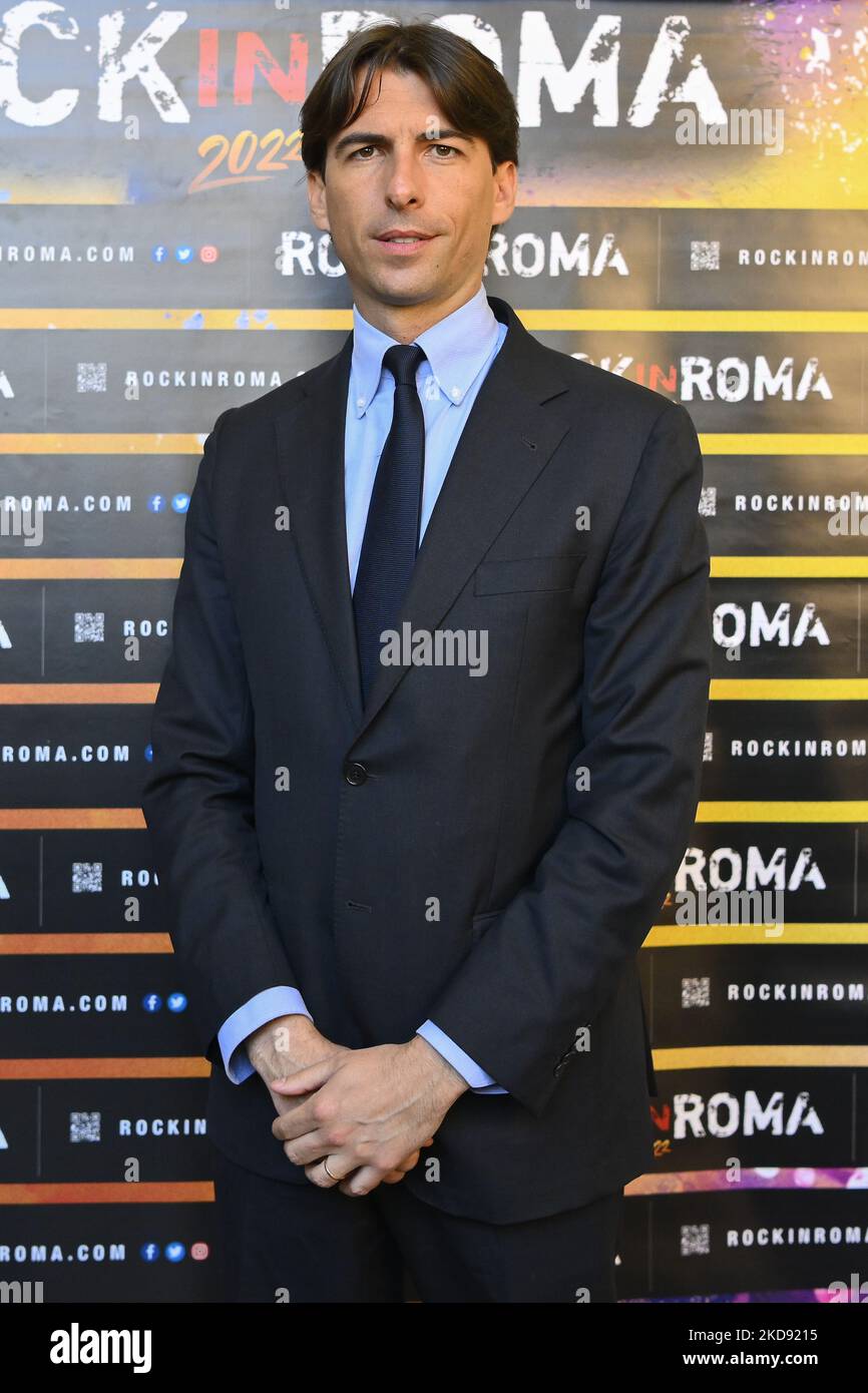 Alessandro Onorato during the presentation of the Rock in Roma event ...