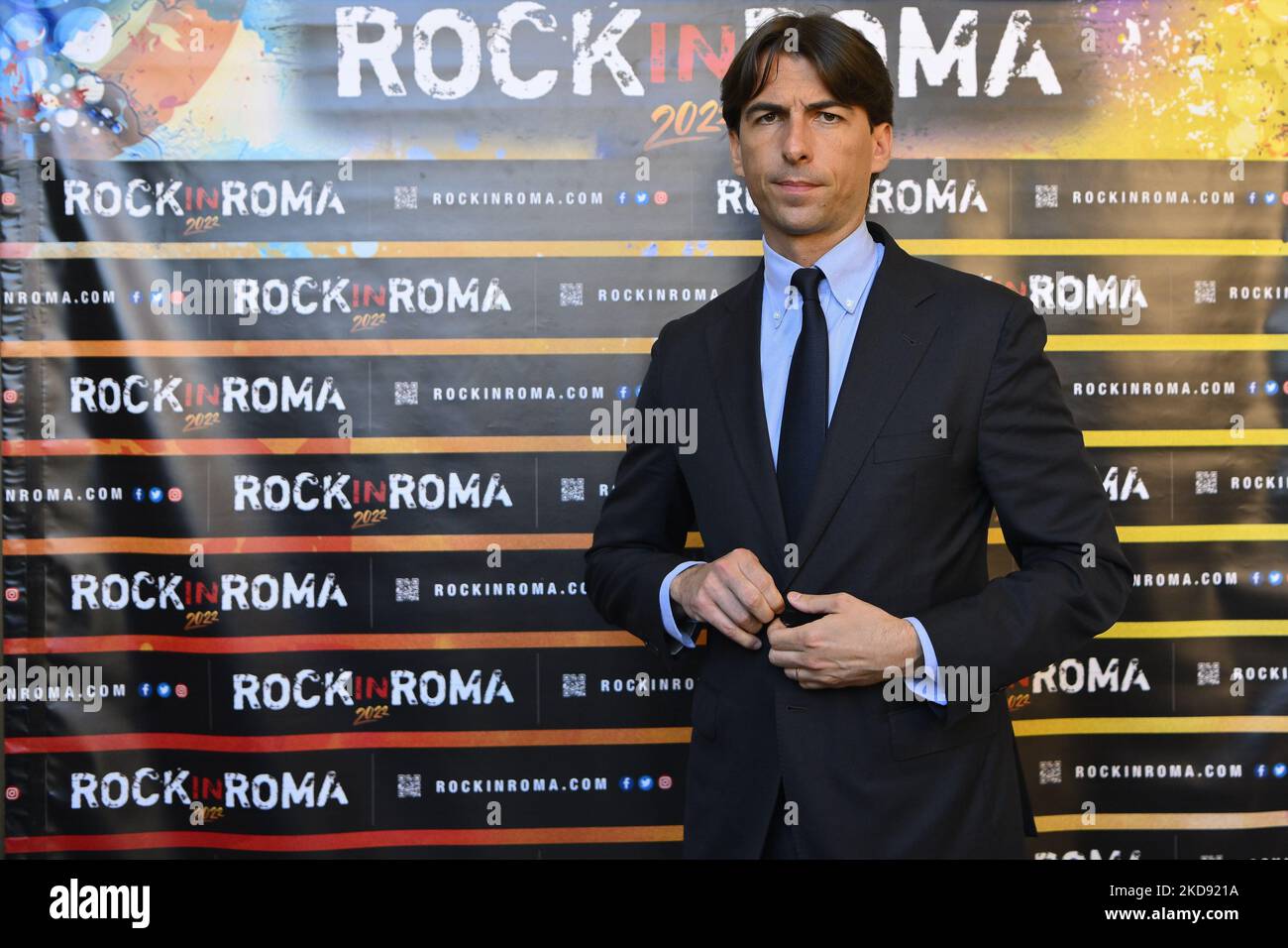 Alessandro Onorato during the presentation of the Rock in Roma event ...