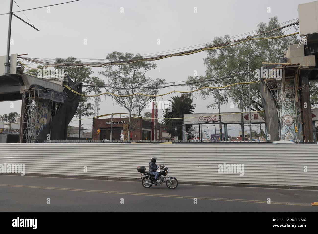 View where 27 people died on 3 May 2021 during the collapse of the ...