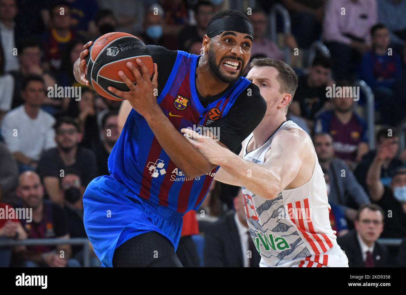 Brandon Davies during the match between FC Barcelona and FC Bayern ...