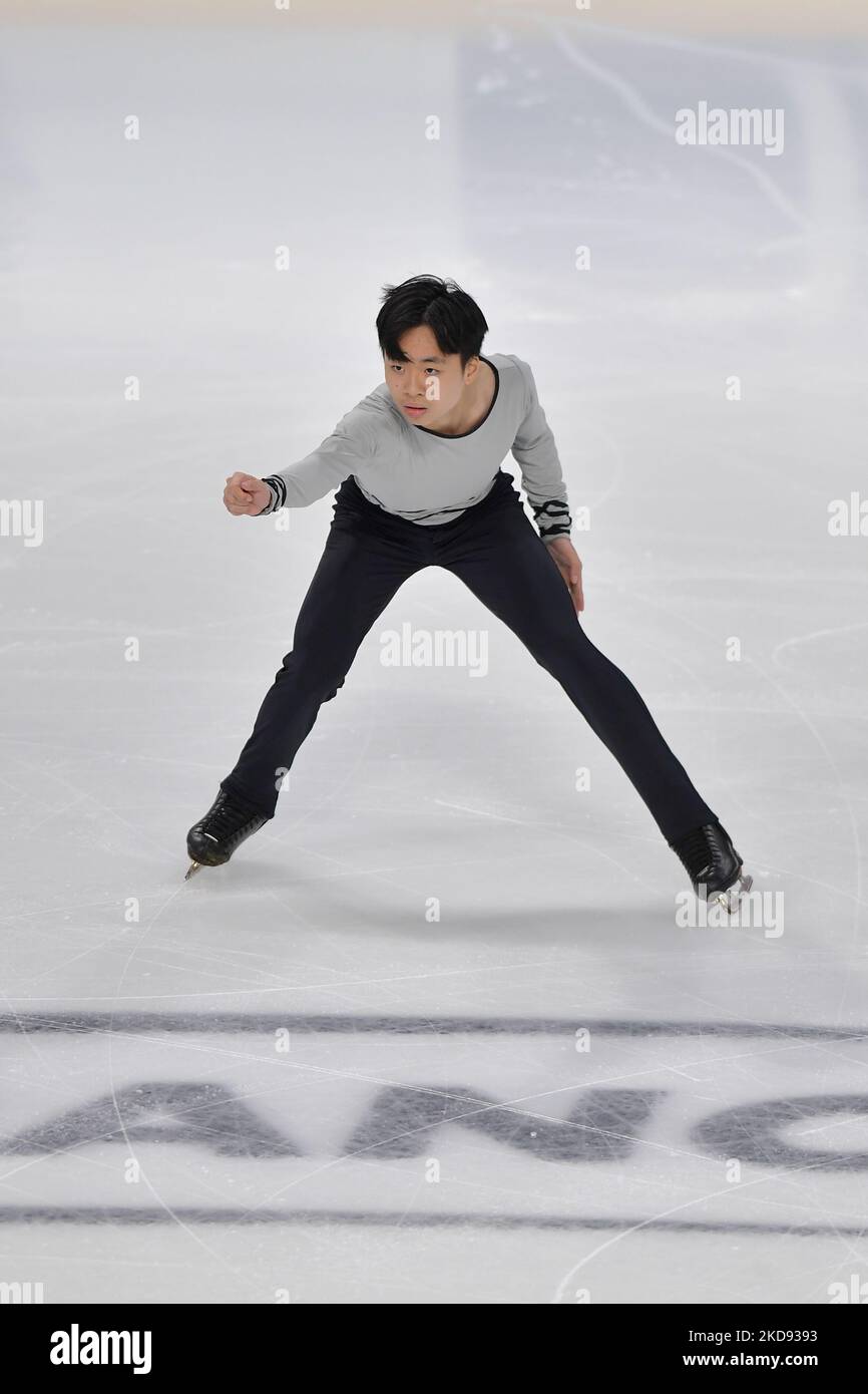 WESLEY CHIU (CAN), during Men Free Skating, at the ISU Grand Prix of ...