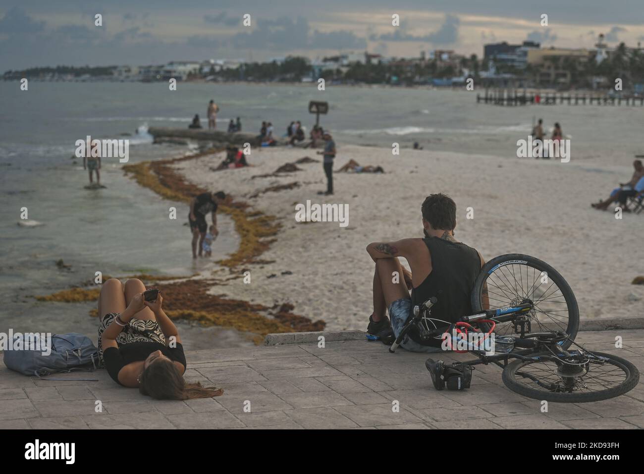 View of the beach in the center of Playa del Carmen.On Friday, 29 April ...