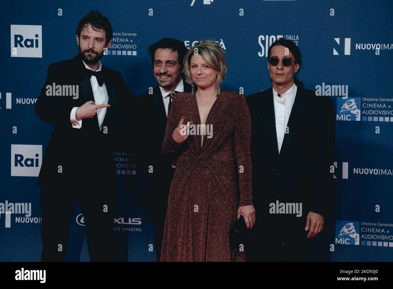 (L-R) Fabio D'Innocenzo, Alberto Ferrari, Roberta Sammarelli and Luca ...