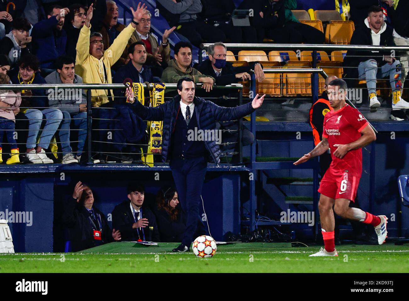 Unai Emery of Villarreal CF during the UEFA Champions League Semi Final ...