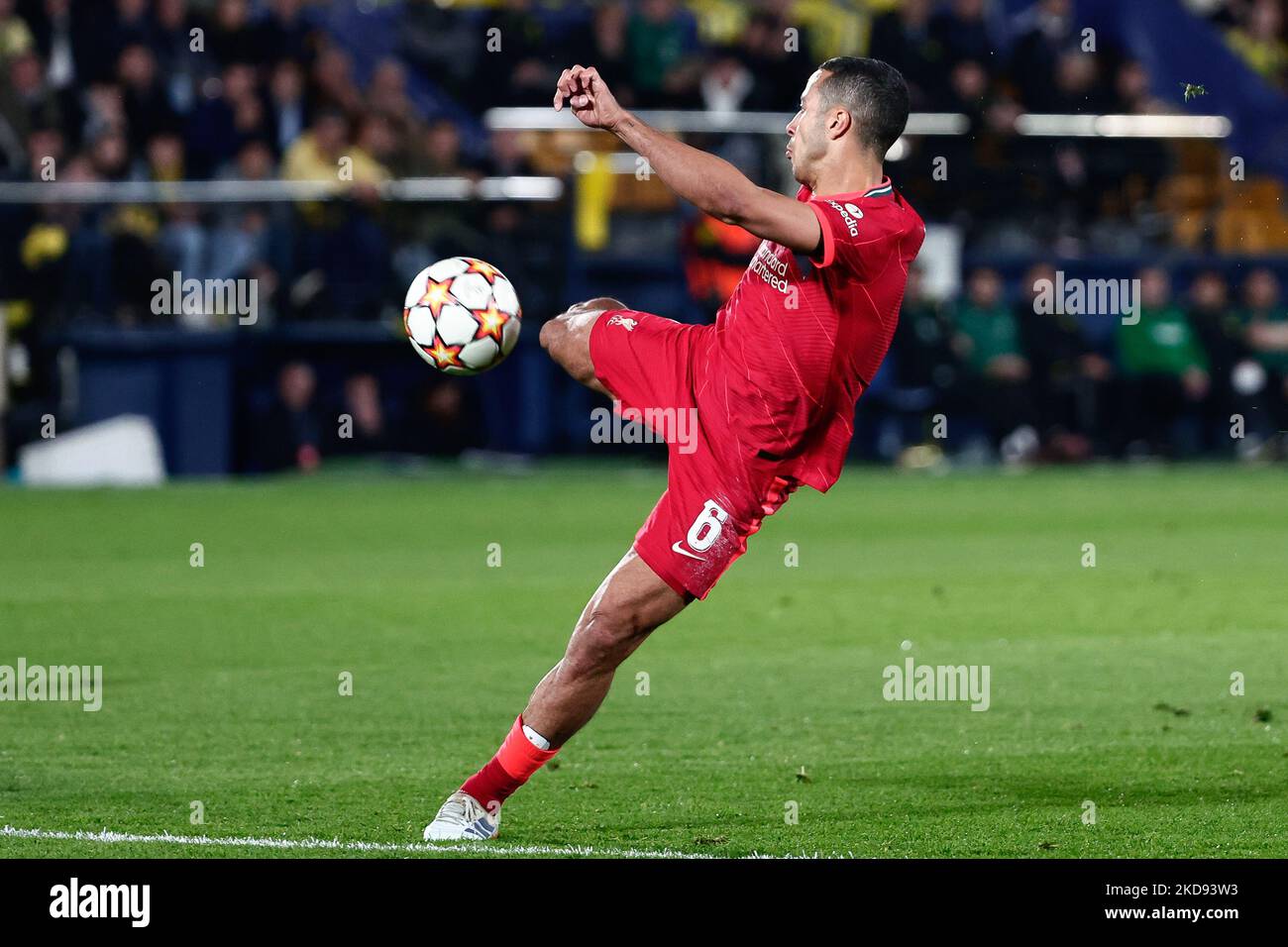 Thiago of Liverpool FC in action during the UEFA Champions League Semi ...