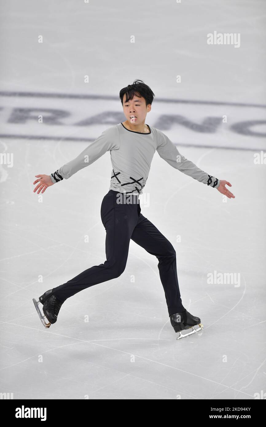 WESLEY CHIU (CAN), during Men Free Skating, at the ISU Grand Prix of ...