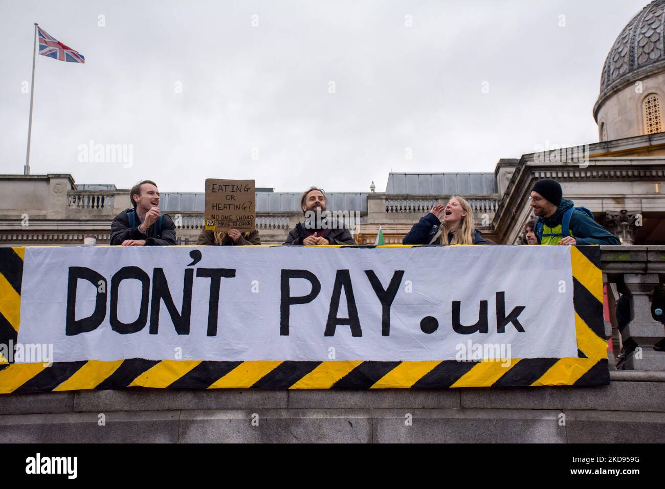 Trafalgar square, London, UK. 5th November 2022. Thousands rally in ...