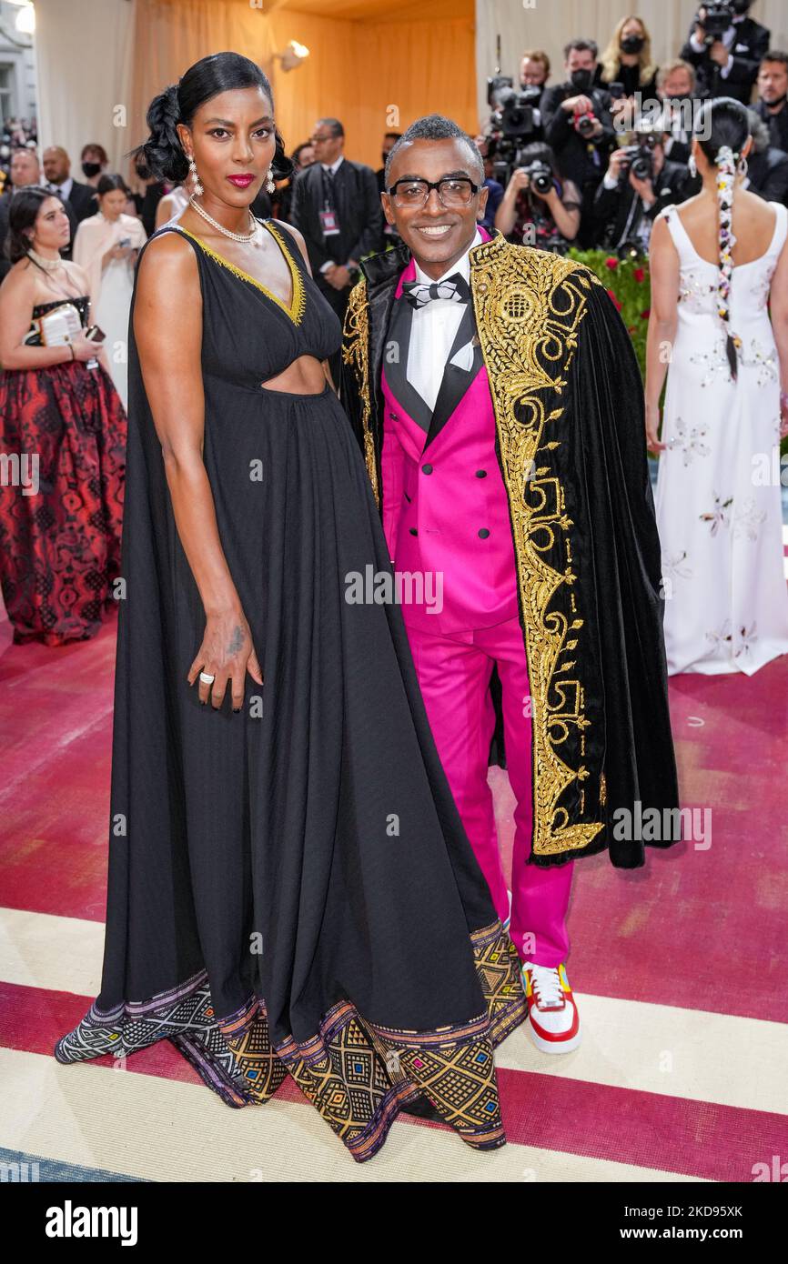 NEW YORK, NEW YORK - MAY 02: Maya Haile and Marcus Samuelsson attend ...