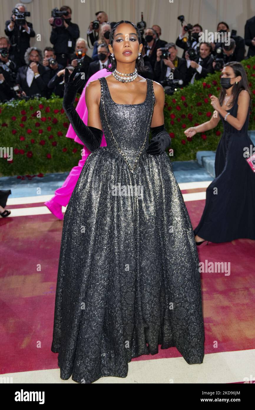 NEW YORK, NEW YORK - MAY 02: Laura Harrier attend The 2022 Met Gala ...