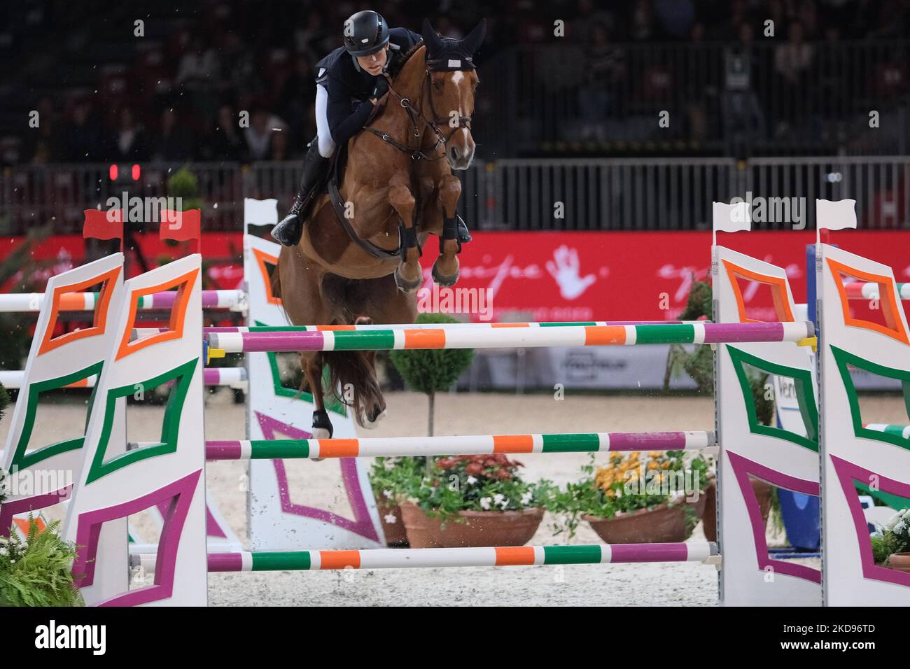 Max Kuhner riding Vancouver Dream during the International Horse Riding ...