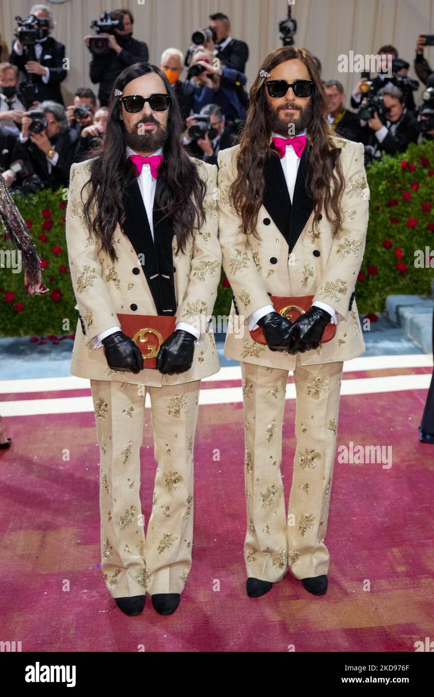 NEW YORK, NEW YORK - MAY 02: Alessandro Michele and Jared Leto attend ...