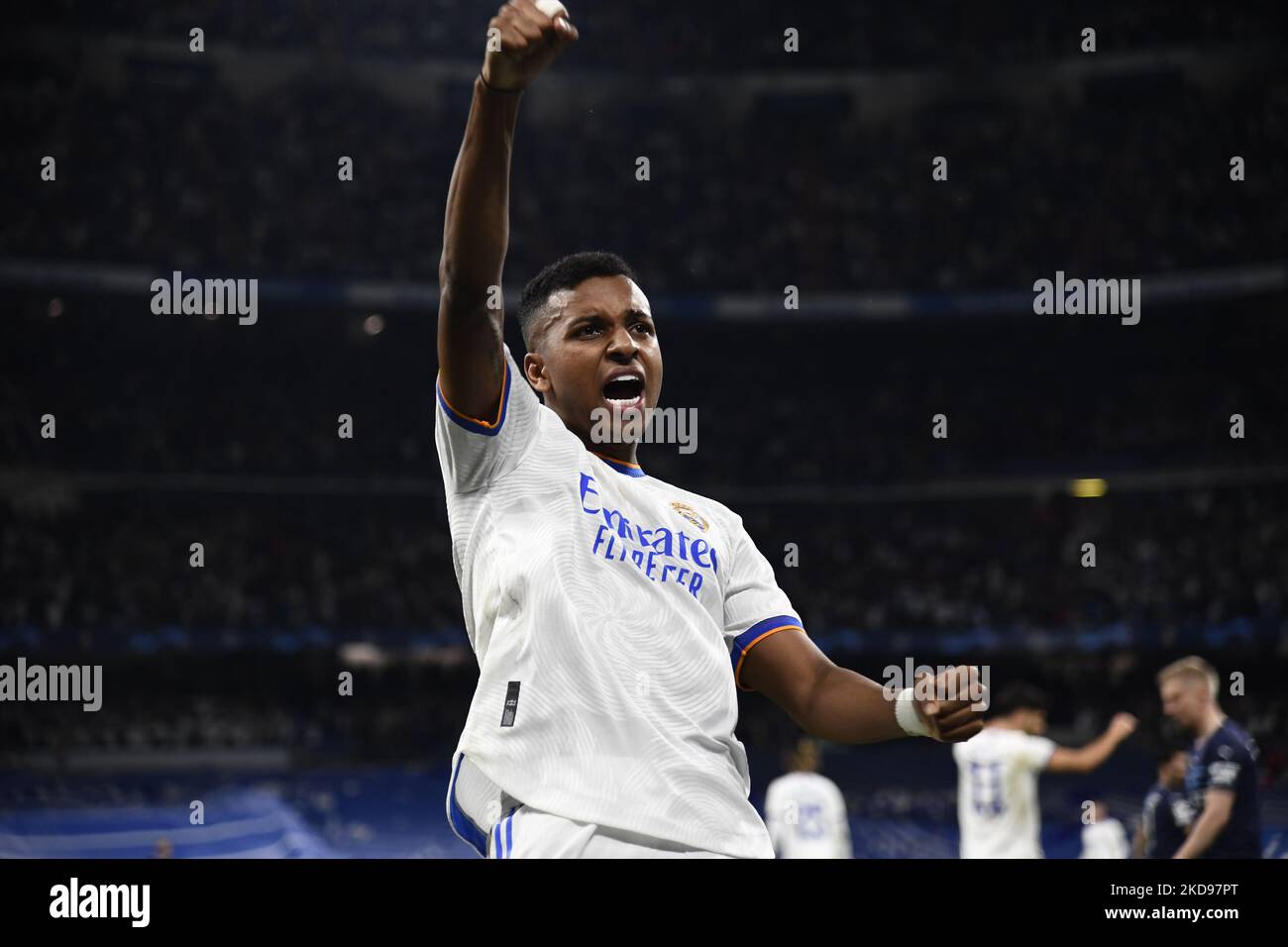 Rodrygo of Real Madrid celebrates victory after the UEFA Champions ...