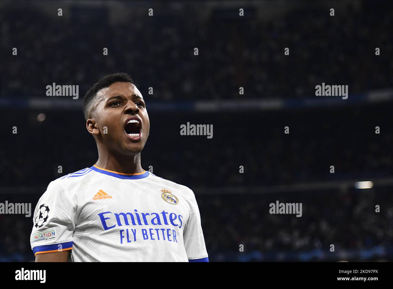 Rodrygo of Real Madrid celebrates victory after the UEFA Champions ...