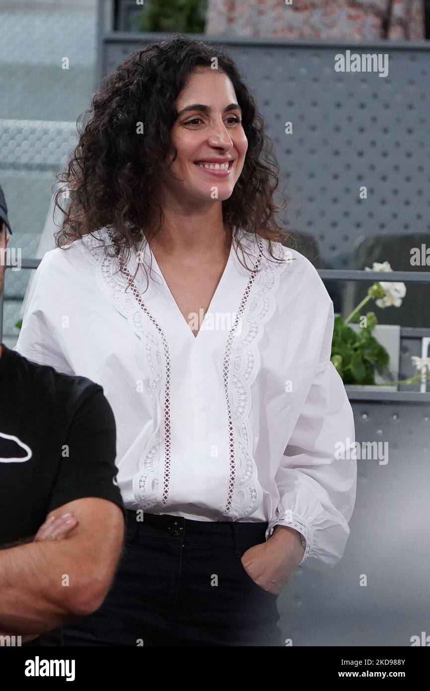 Xisca Perelló attends day seven of the Mutua Madrid Open at La Caja ...