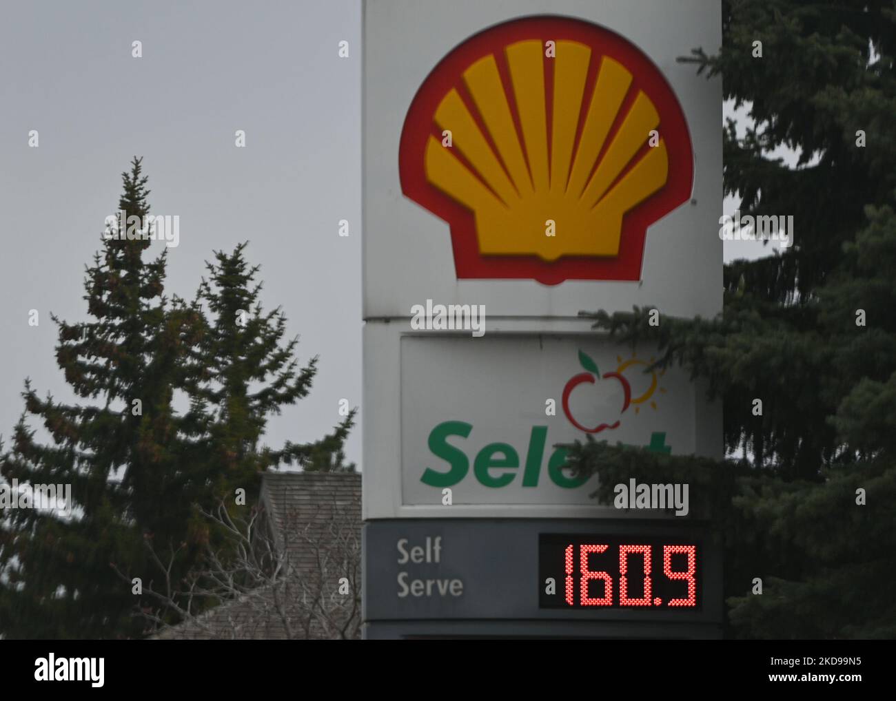 Shell petrol station on street hi-res stock photography and images - Alamy