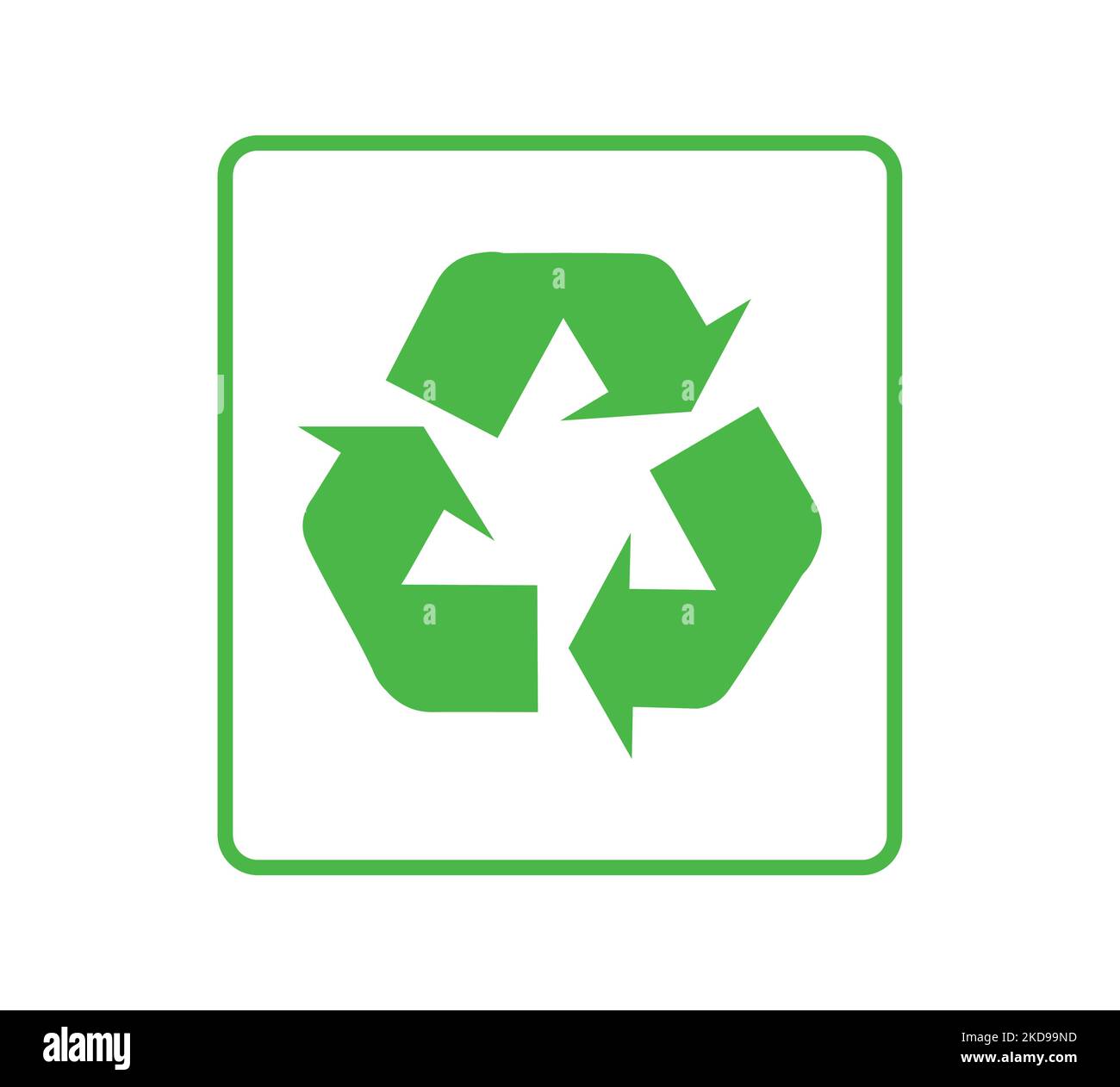 Green recycling icon. Concept of ecology and packaging Stock Vector ...