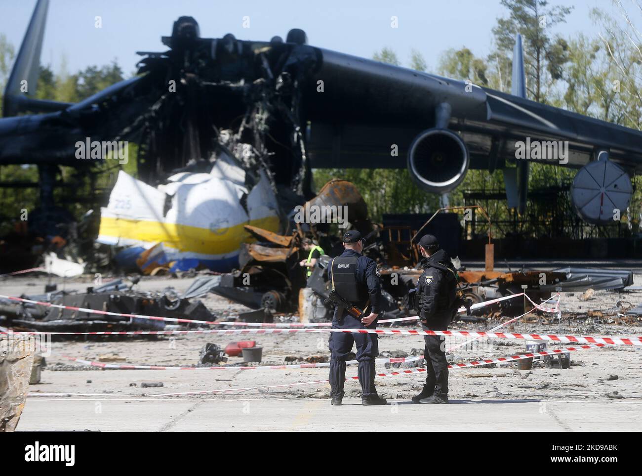 A largest Ukrainian transport plane Antonov An-225 Mriya ('Dream') is ...