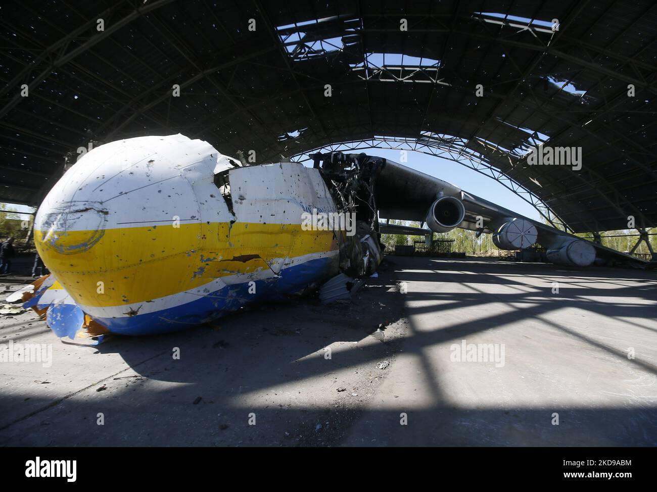 A largest Ukrainian transport plane Antonov An-225 Mriya ('Dream') is ...