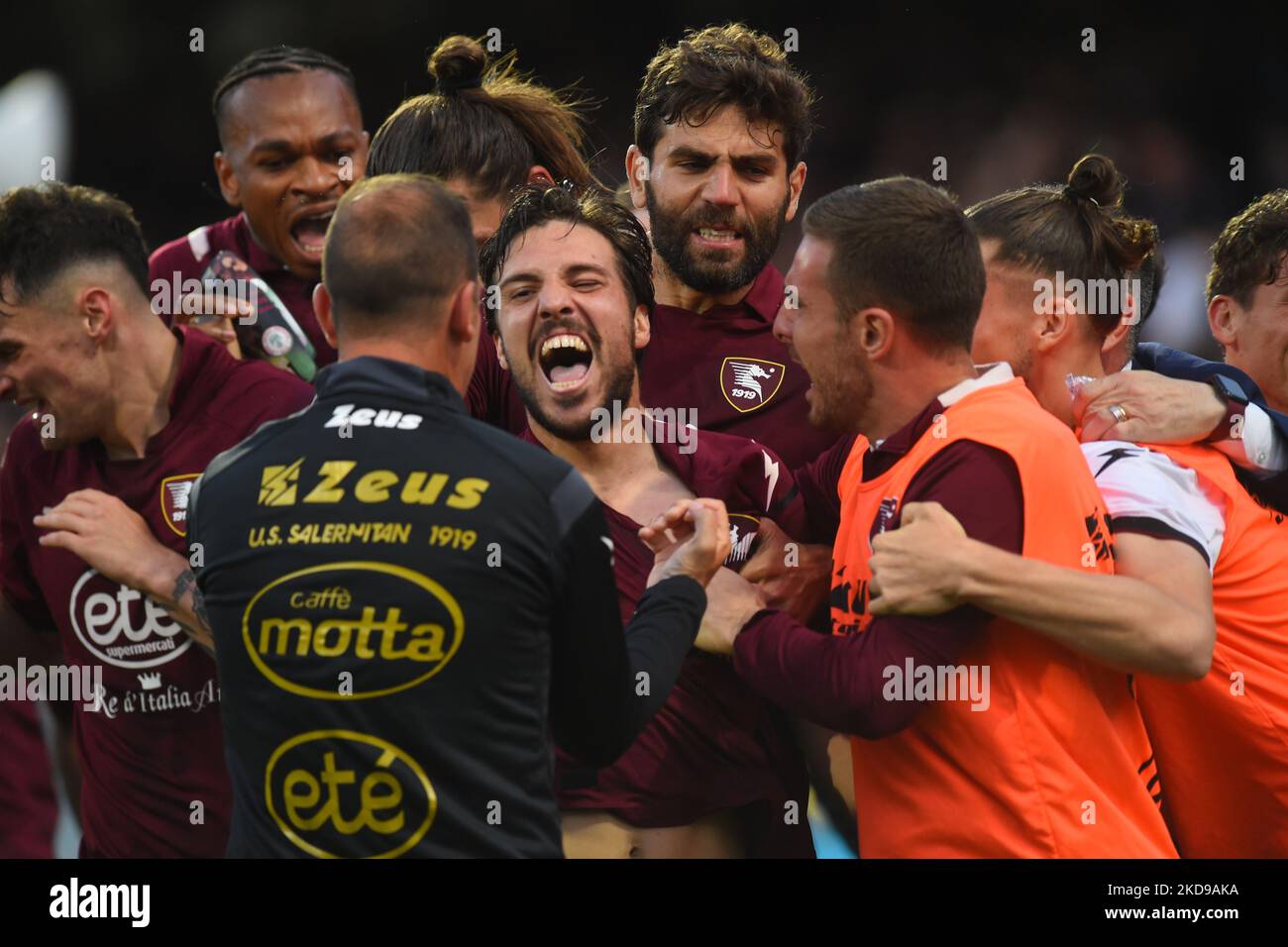 Simone Verdi (US Salernitana 1919) cheers after scoring the goal during ...