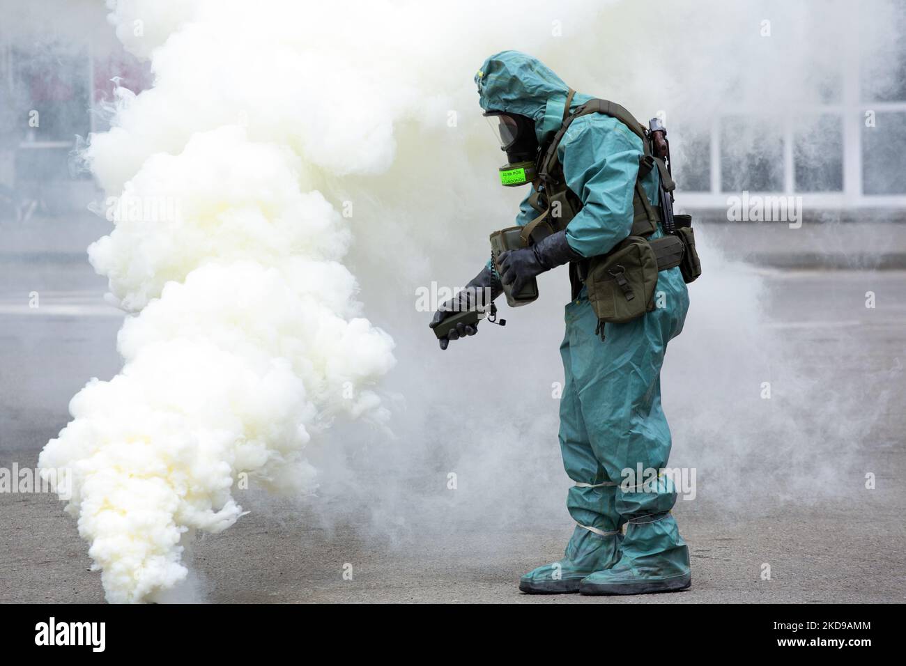 Demonstration of military tasks in nuclear, chemical and biological ...