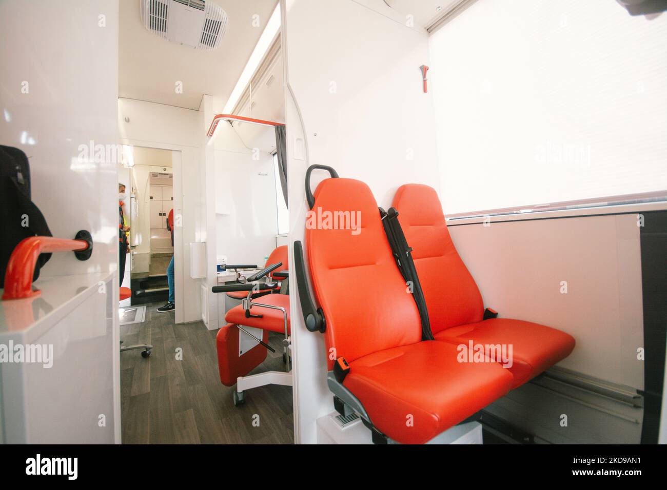 Opening of medical aid bus hi-res stock photography and images - Alamy
