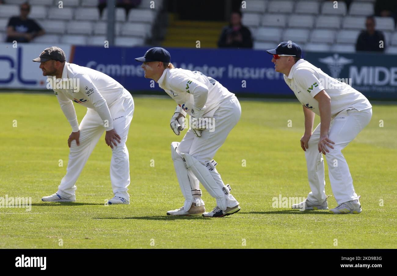 L-R Yorkshire's Adam Lyth, Yorkshire's Harry George Duke and Yorkshire ...