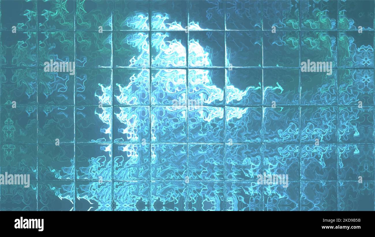 A 2D illustrated background with a shiny flame pattern on a blue icy ...