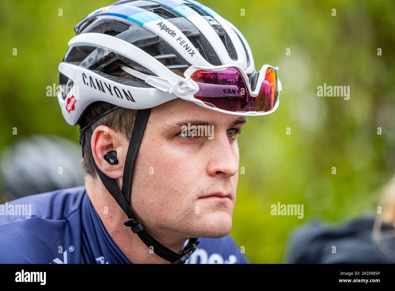 ALBSTADT, GERMANY – MAY 06, 2022: Samuel Gaze before XCC race start in ...