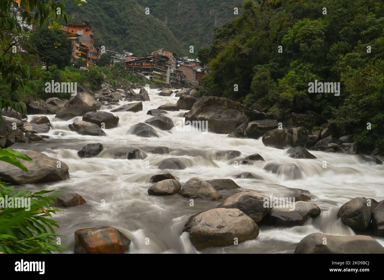 Urubamba River in Aguas Calientes. On Wednesday, 20 April 2022, in ...