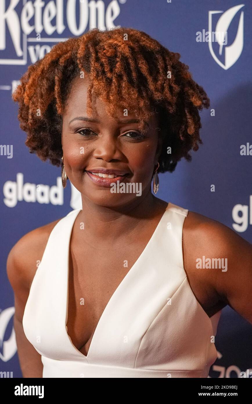 NEW YORK, NEW YORK - MAY 06: Karine Jean-Pierre attends 33rd Annual ...