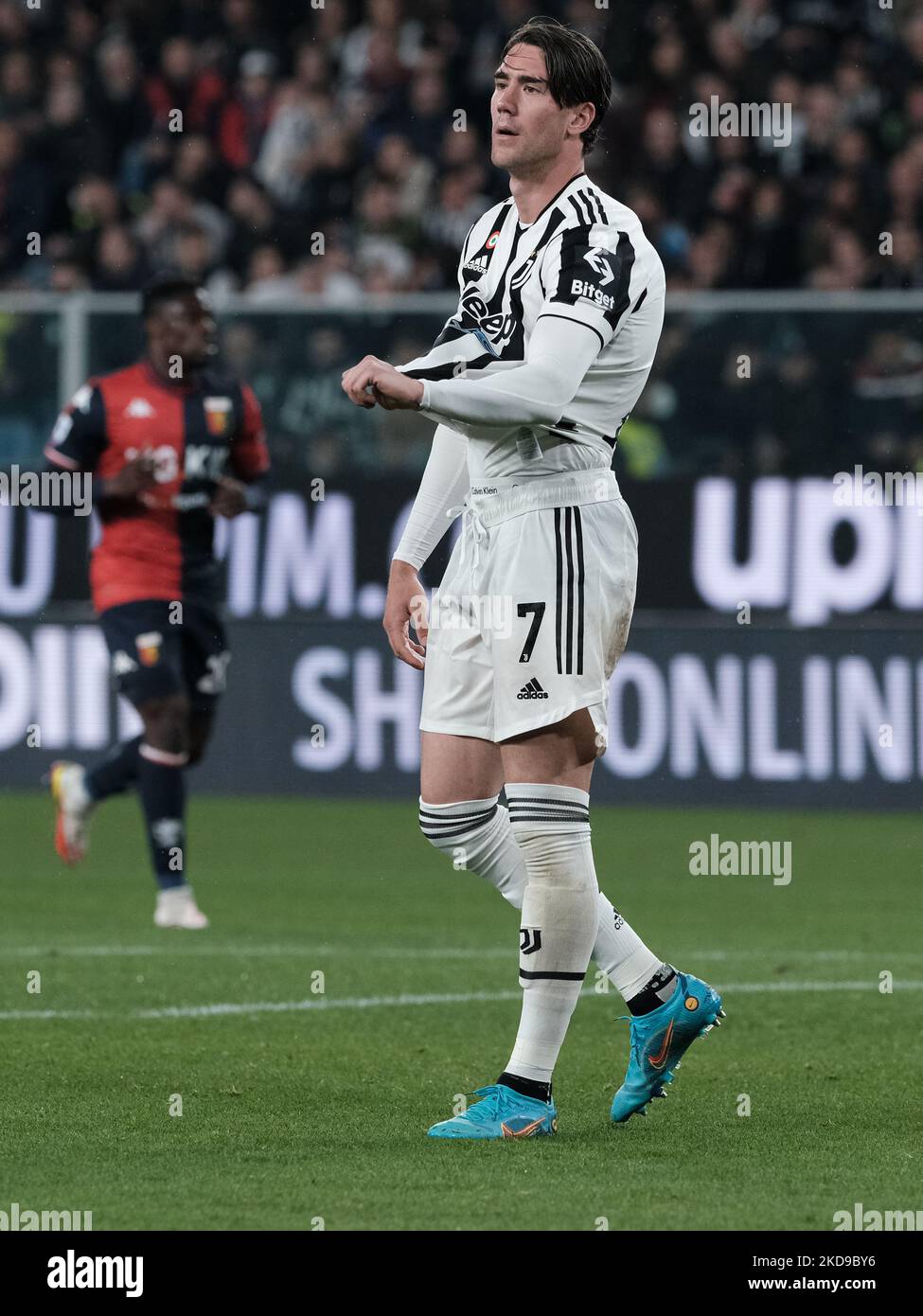 Dusan Vlahovic during the Serie A match between Genoa v Juventus, in ...