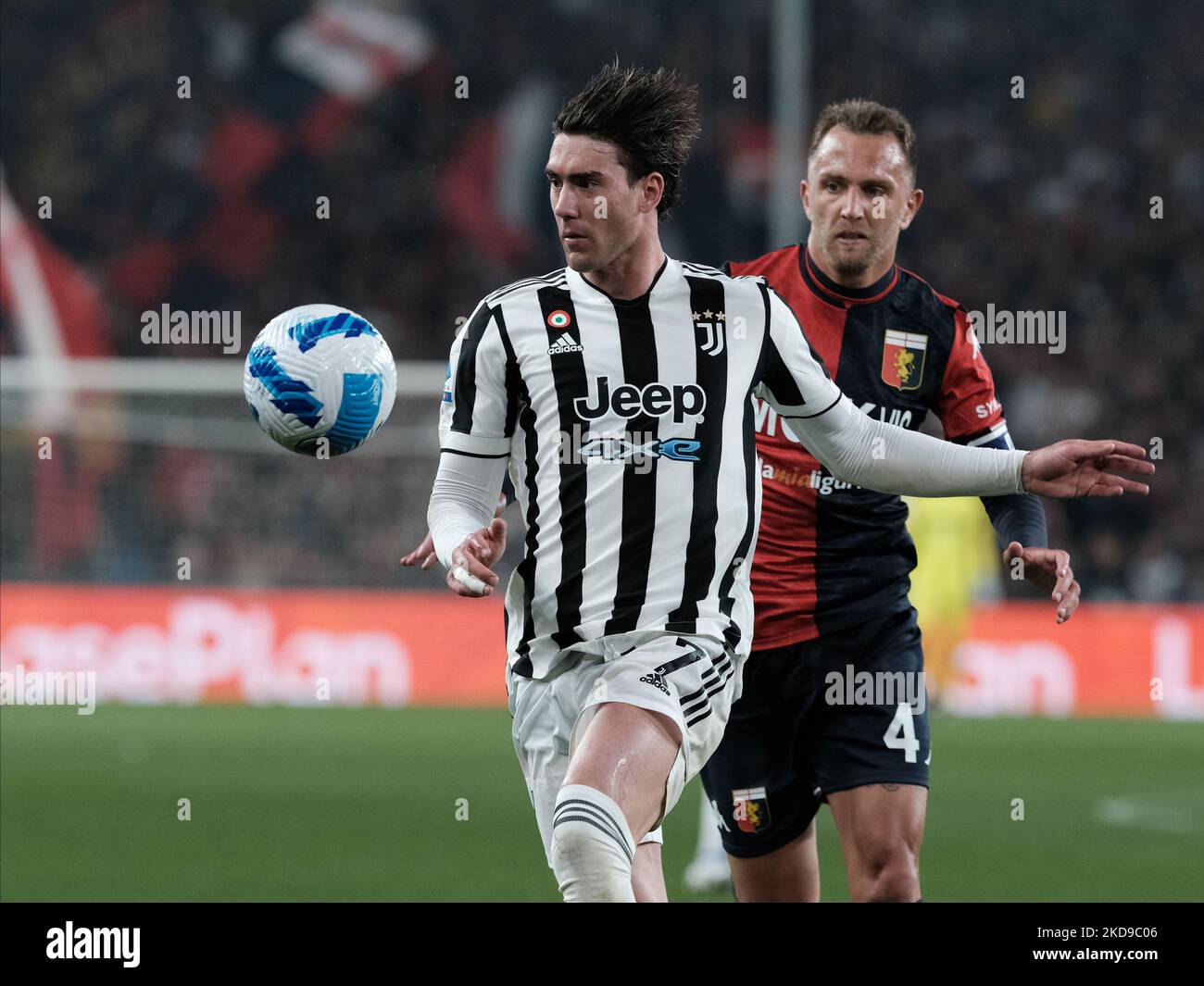 Dusan Vlahovic during the Serie A match between Genoa v Juventus, in ...