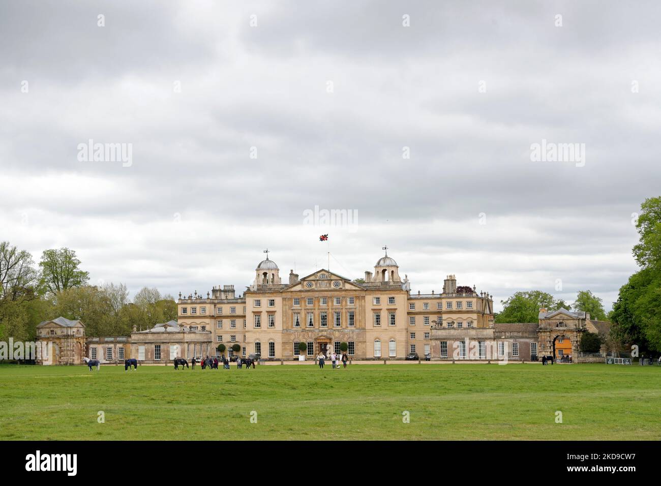 Badminton House during the Cross Country Event at Badminton Horse Trials, Badminton House ...