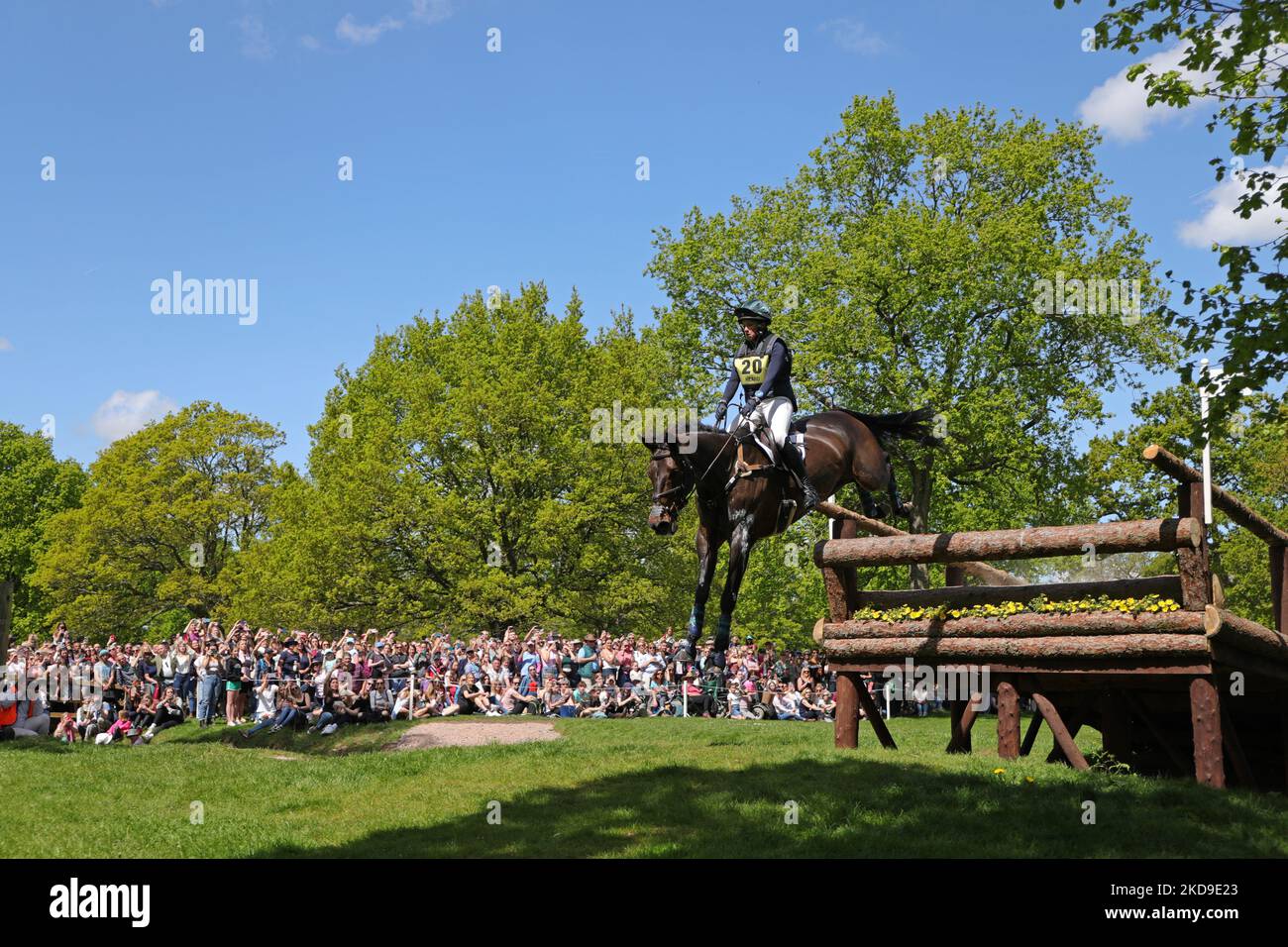 Lillian Heard riding LCC Barnaby during the Cross Country Event at ...