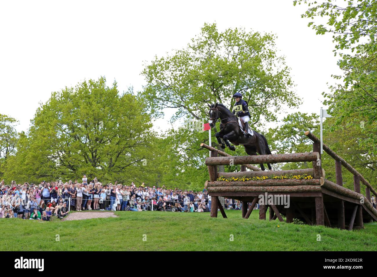 Mollie Summerland riding Charly Van Ter Heiden during the Cross Country ...