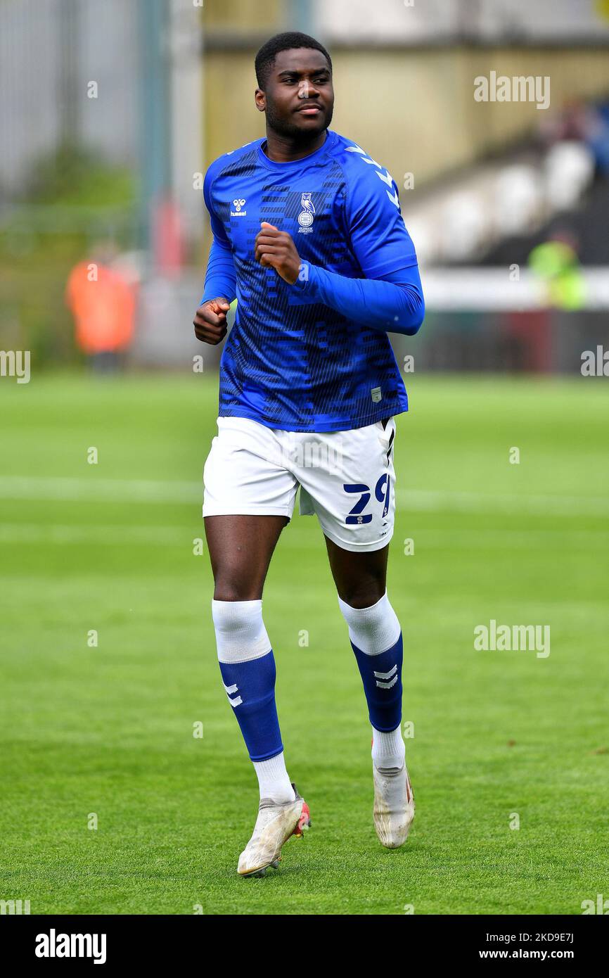 Oldham Athletic's Junior Luamba during the Sky Bet League 2 match ...