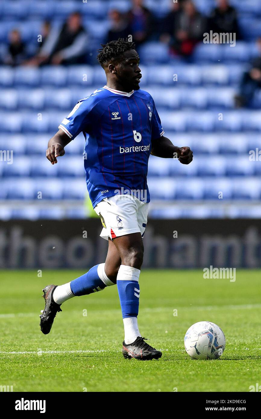 Oldham Athletic's Christopher Missilou during the Sky Bet League 2 ...