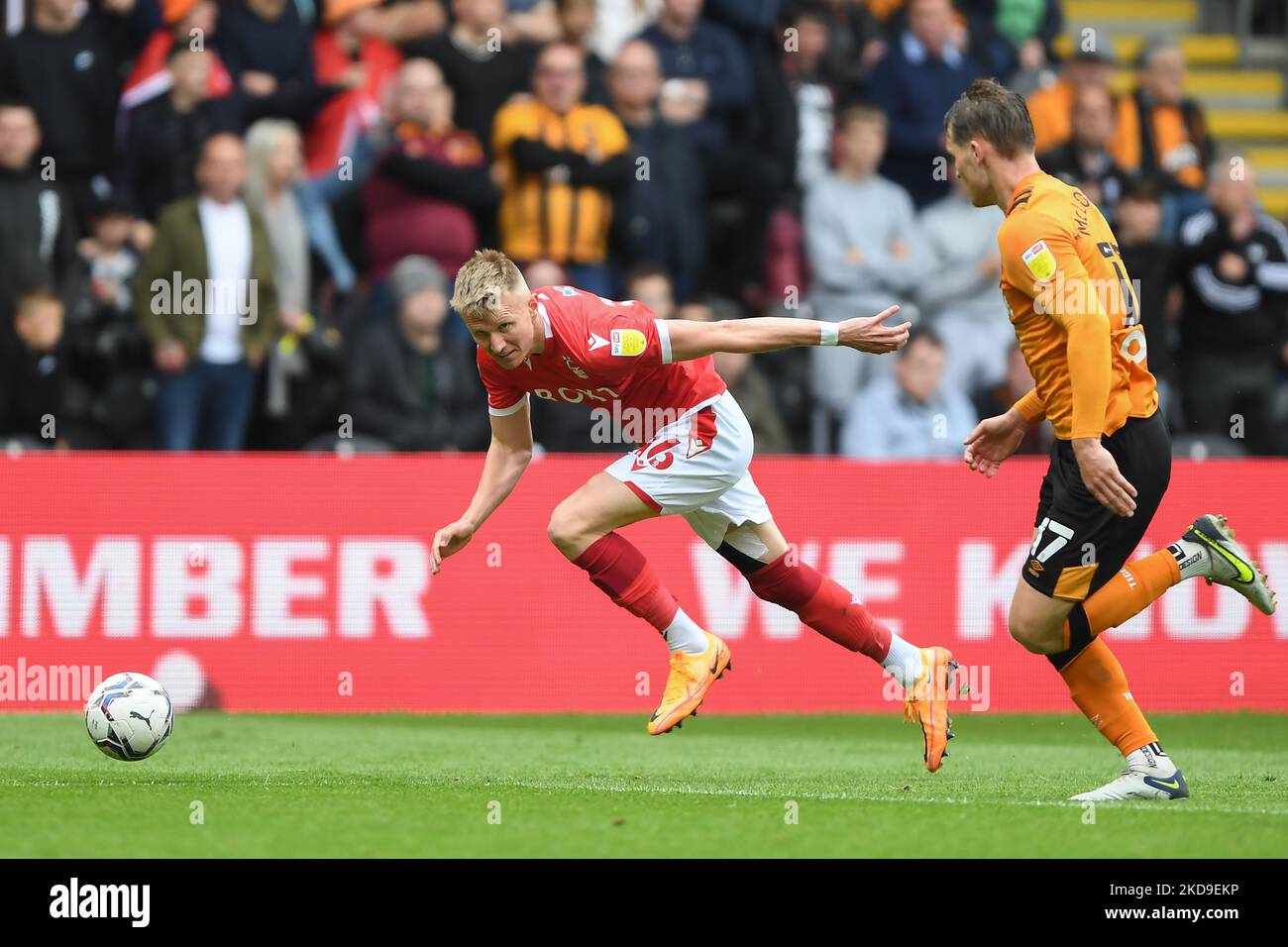 Sam Surrage of Nottingham Forest in action during the Sky Bet ...