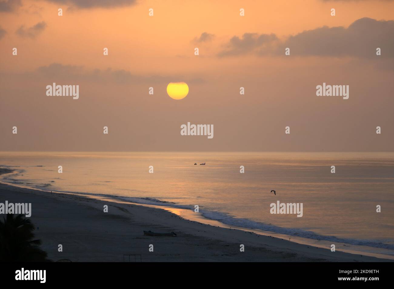 sunrise at the Salalah beach in Oman Stock Photo - Alamy
