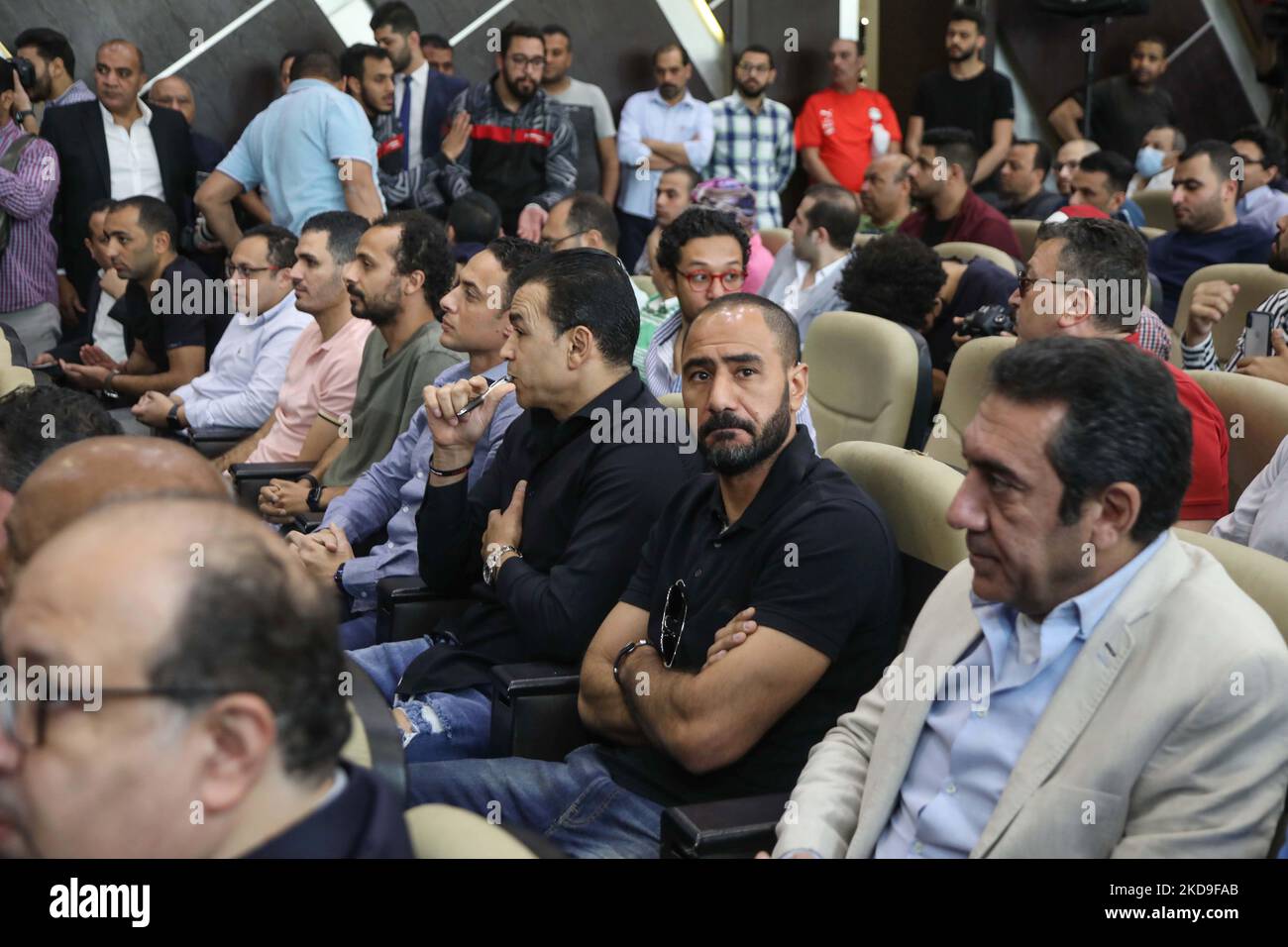 Mohamed Shawky, general coach during A press conference for the ...