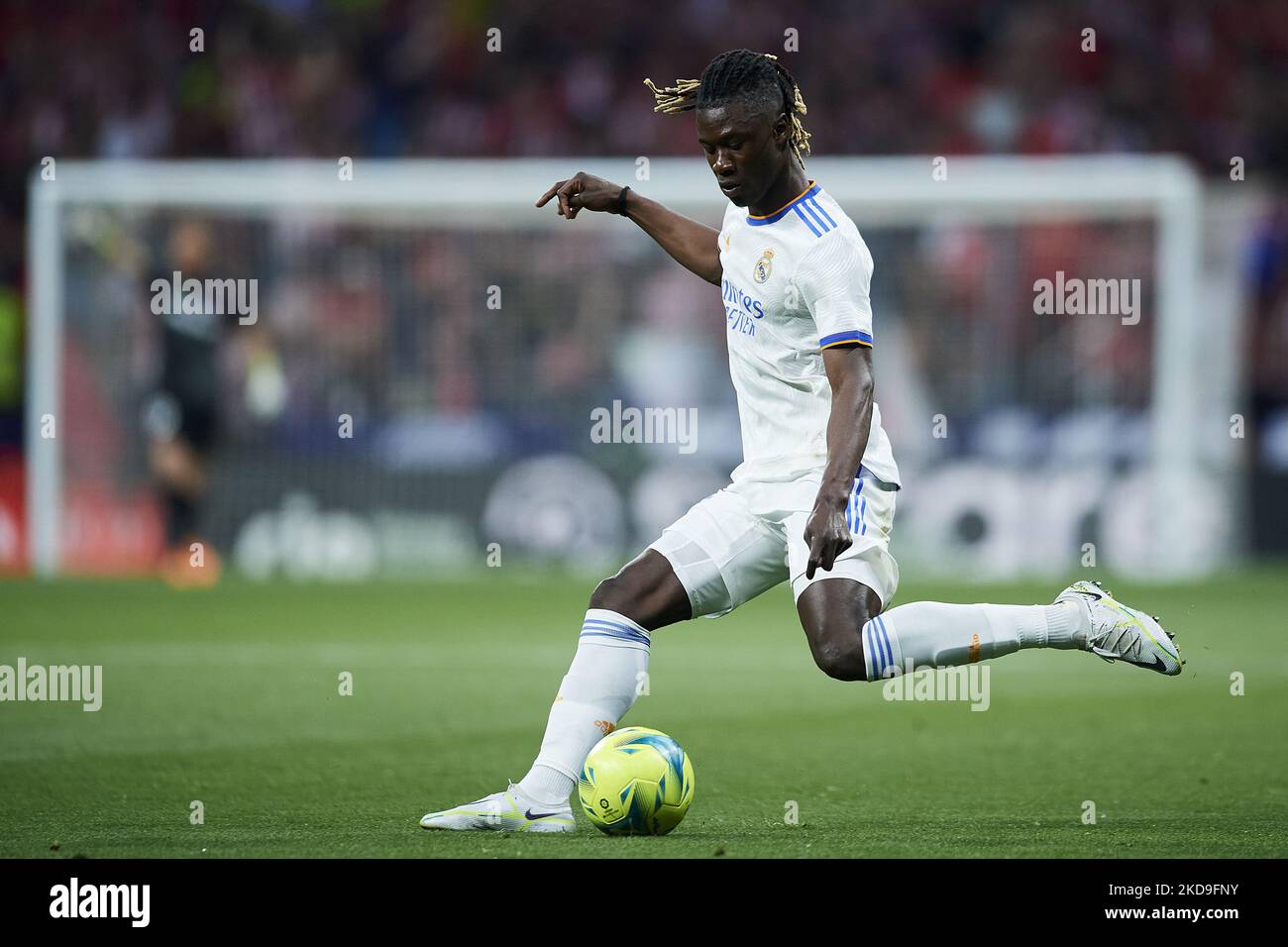 Eduardo Camavinga of Real Madrid in action during the La Liga Santander ...
