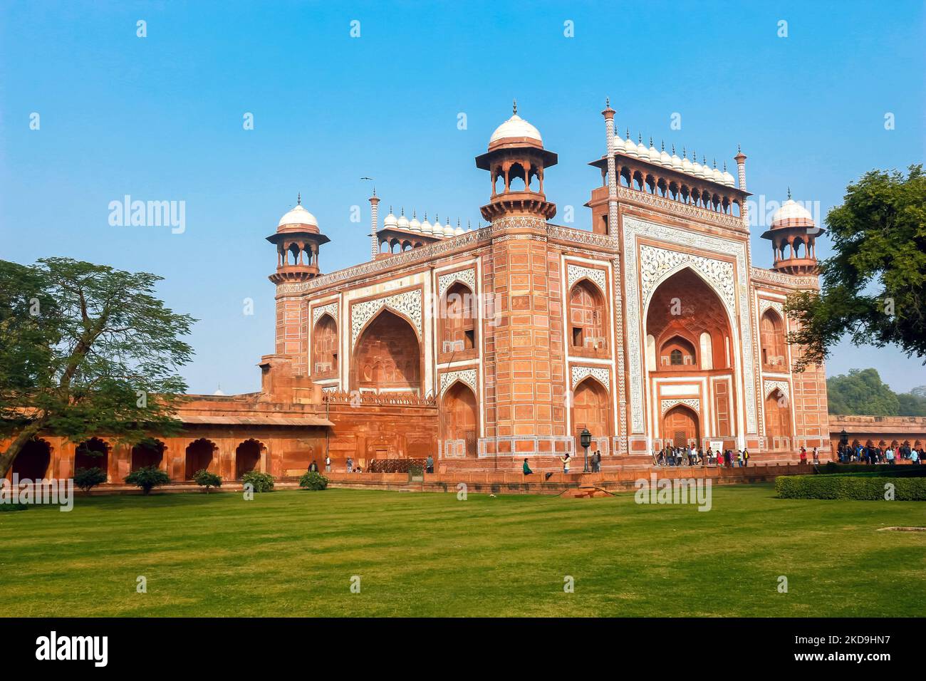 Front Gate of The Taj Mahal in Agra, India. You can enter the premise ...