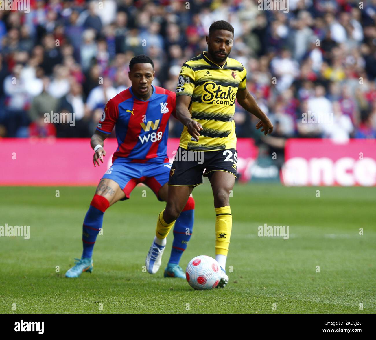 Emmanuel Dennis of Watford during Premier League between Crystal Palace ...